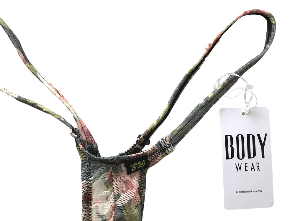 BODYWEAR メンズビキニ 花柄パワーネット ウルトラマイクロ Tバック ultra micro Thong 1001213
