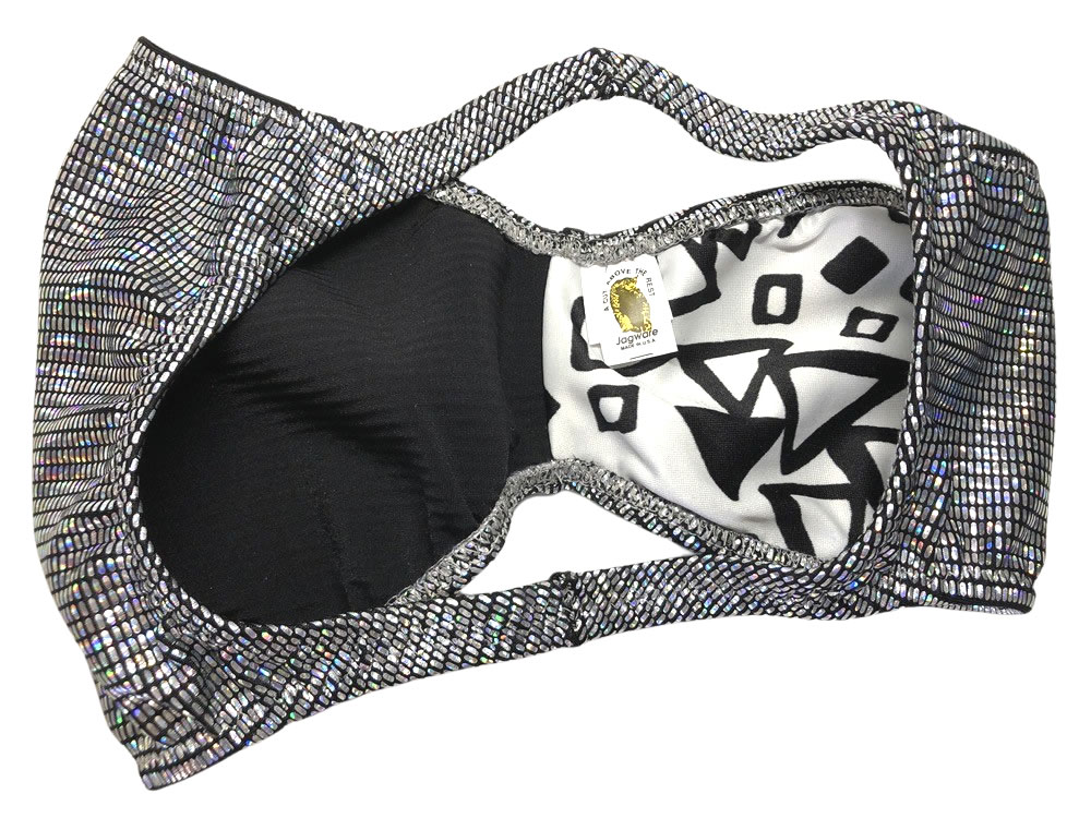 ジャグウェア Jagware ブラジルカット シルバーブリックス ボディビル ポージングスーツ j100glt74