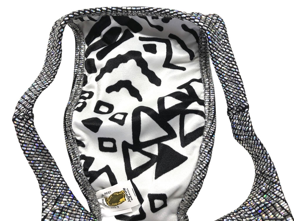 ジャグウェア Jagware ブラジルカット シルバーブリックス ボディビル ポージングスーツ j100glt74